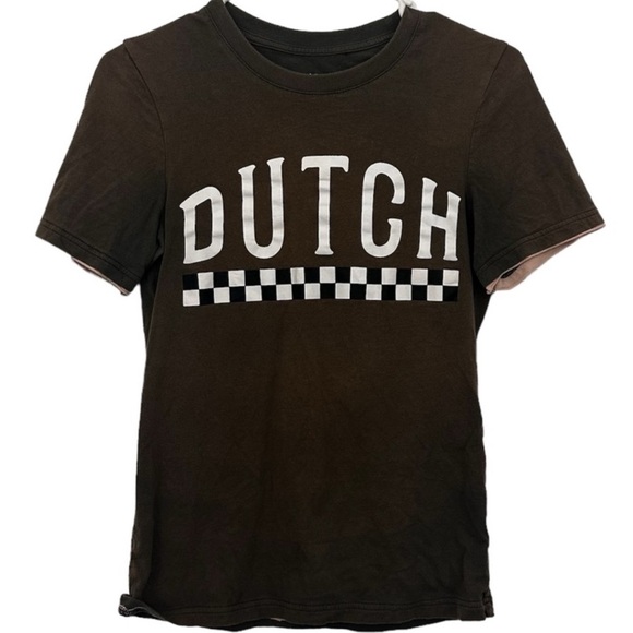 Dutch Bros | Shirts | Dutch Bros Brown Wblackwhite Checker Rare Vintage ...